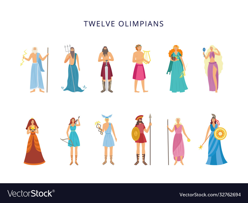 12 Greek Gods And Goddesses Of Mount Olympus - Design Talk