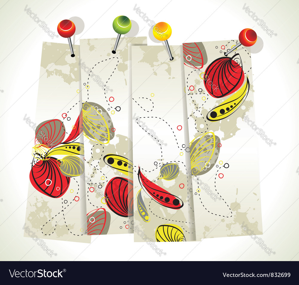 Abstract colorful header set design Royalty Free Vector Abstract colorful header set design Royalty Free Vector