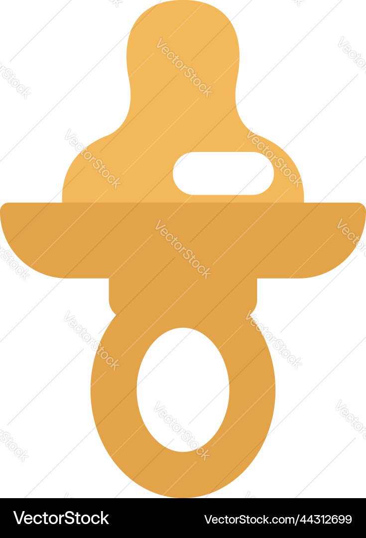 Kindergarten pacifier on a white background Vector Image