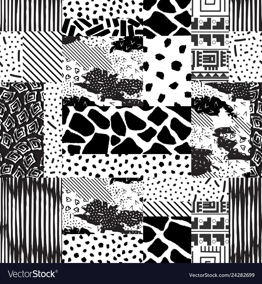 Patchwork seamless texture Royalty Free Vector Image