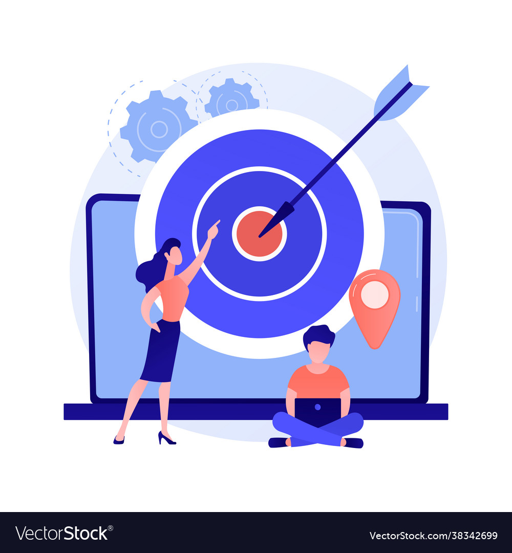 Target audience concept metaphor Royalty Free Vector Image