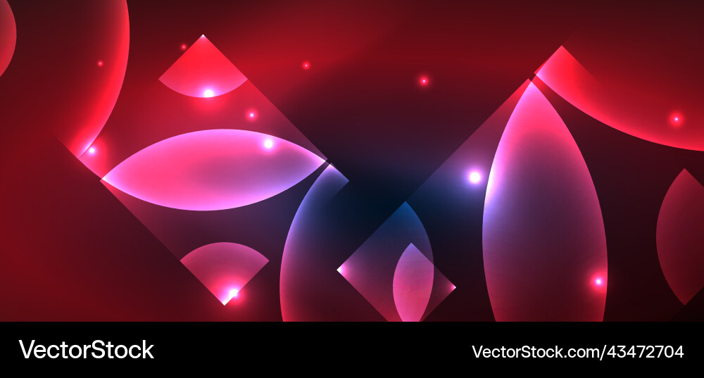 Abstract background with neon glowing light Vector Image