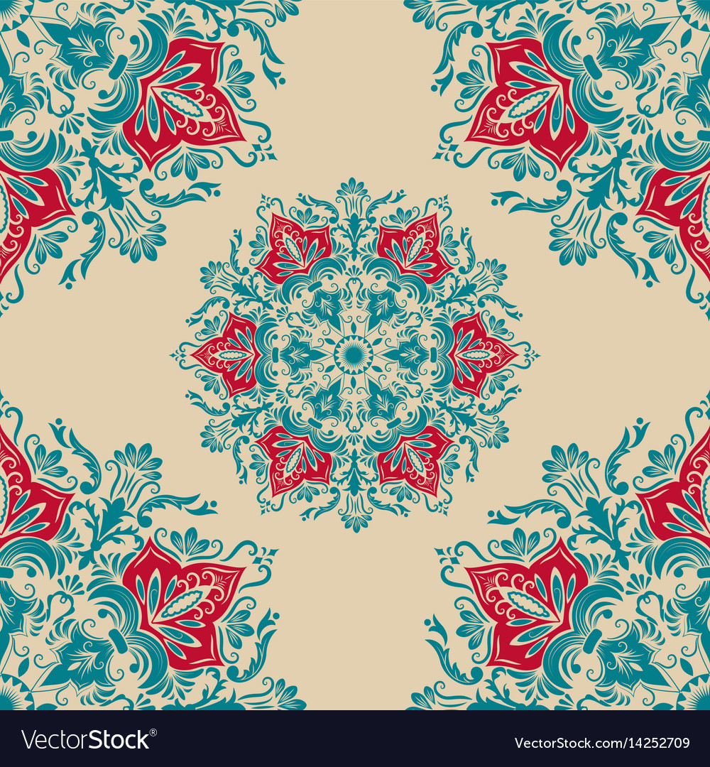 Floral seamless pattern element Royalty Free Vector Image