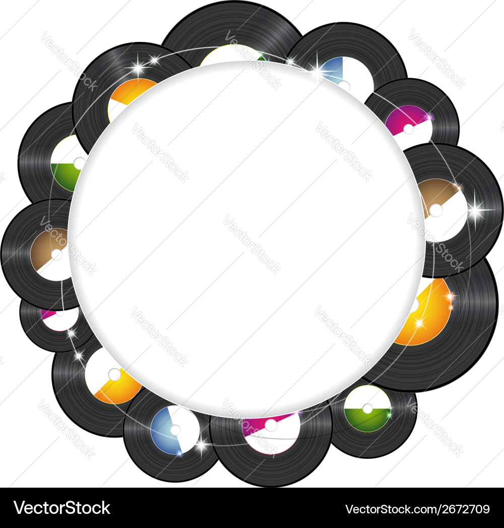 Vinyl music background Royalty Free Vector Image