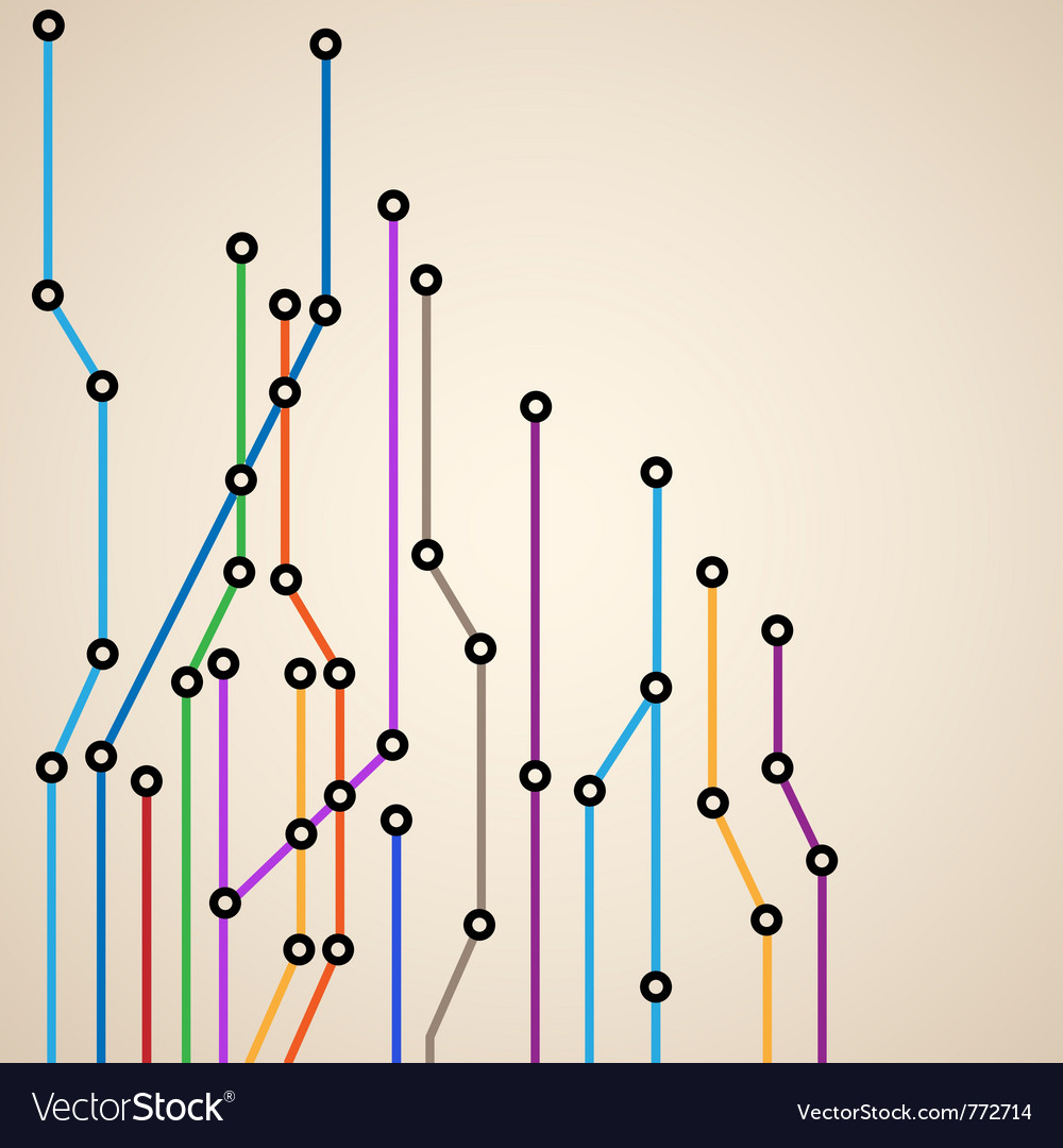 Subway map eps10 Royalty Free Vector Image - VectorStock