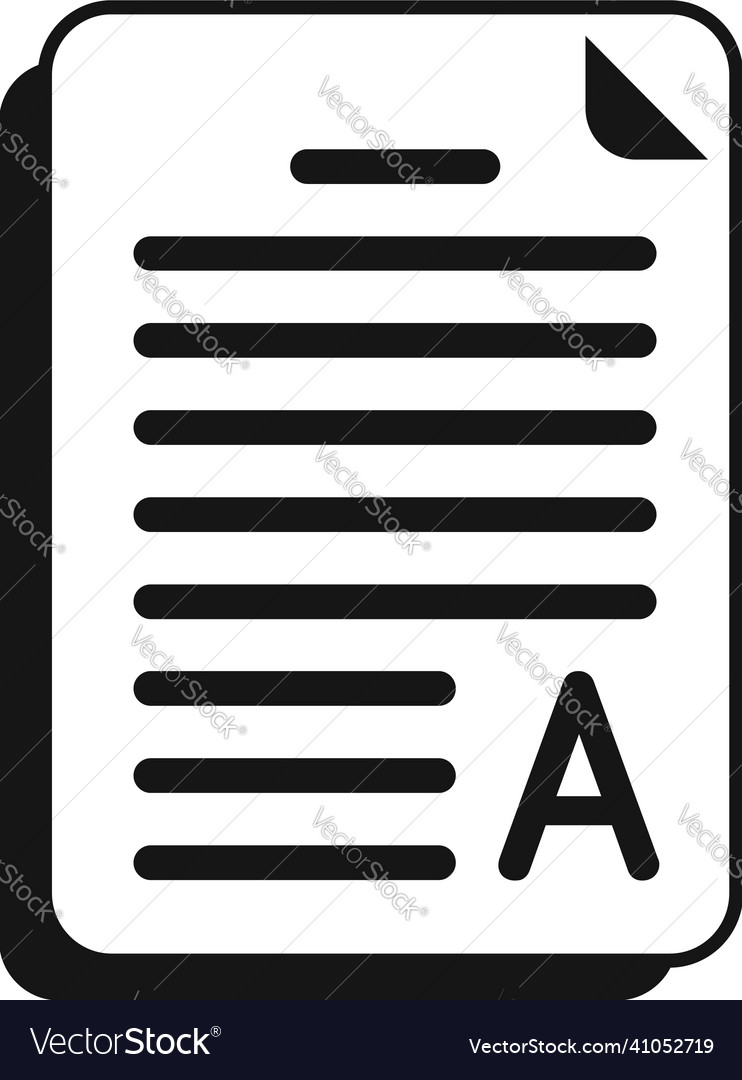 Thesis exam icon simple final study Royalty Free Vector Thesis exam icon simple final study Royalty Free Vector