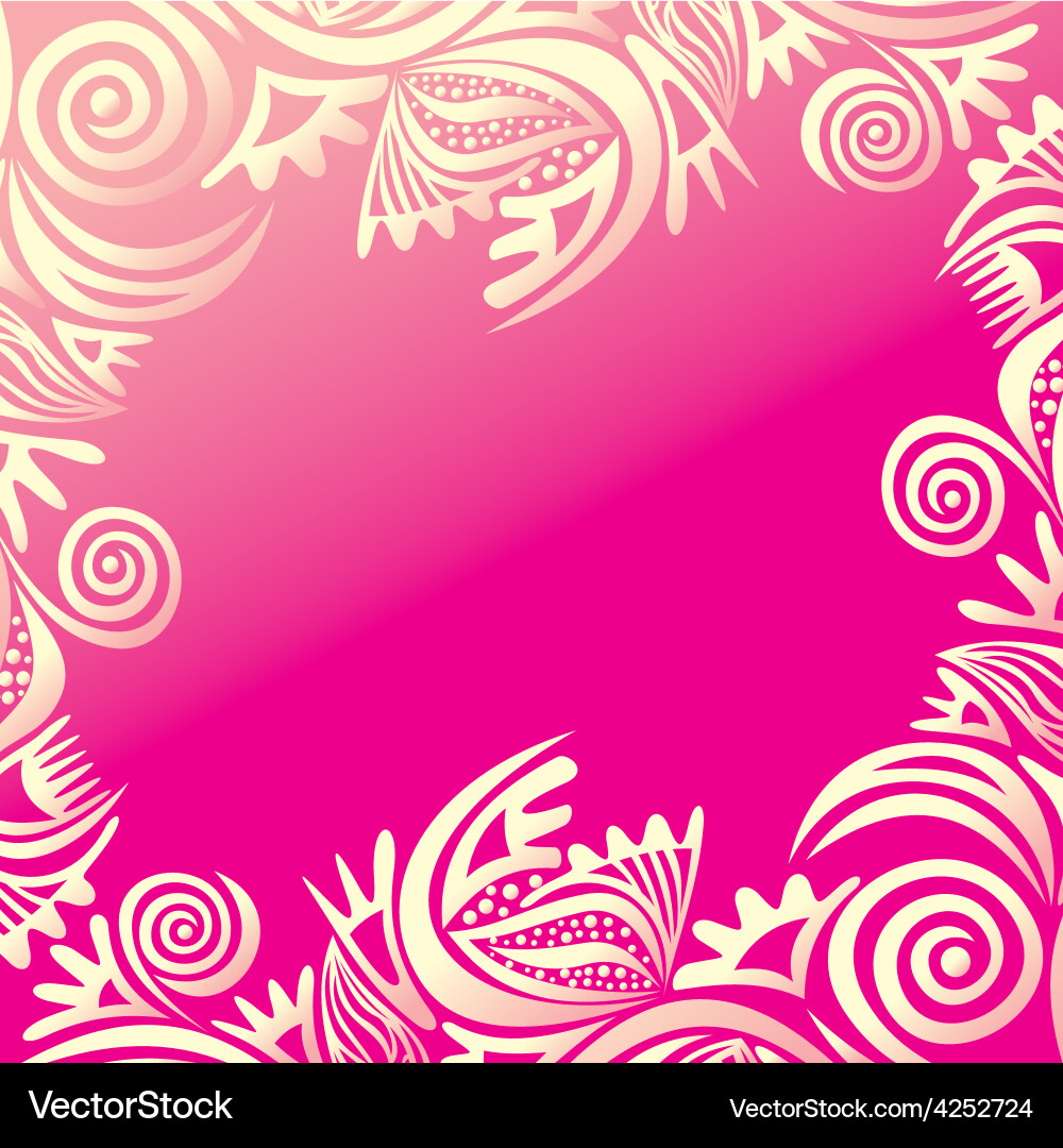 Floral nature pattern card Royalty Free Vector Image