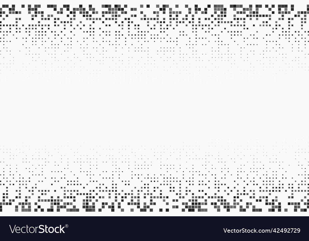 Black random pixel pattern mixed pixel texture Vector Image