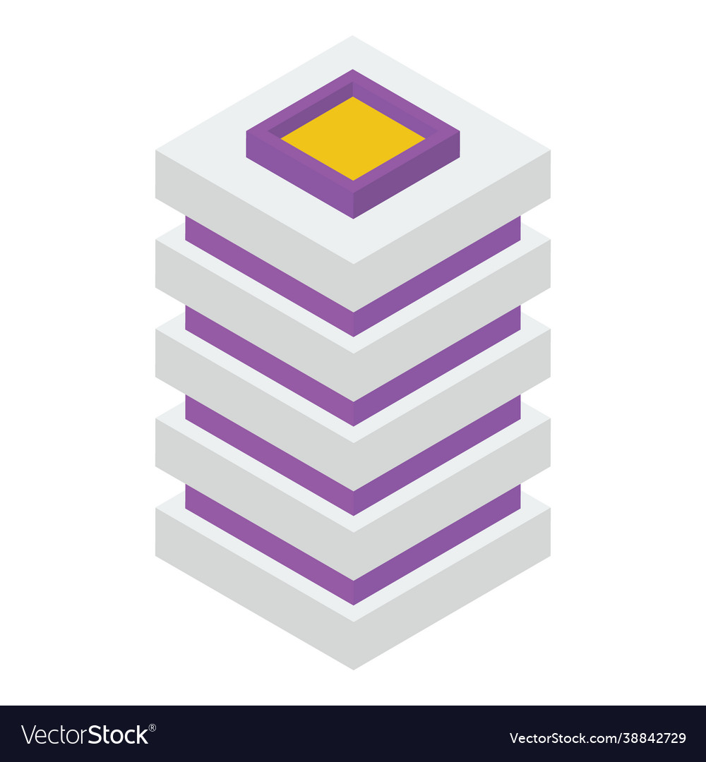 Data server rack Royalty Free Vector Image - VectorStock