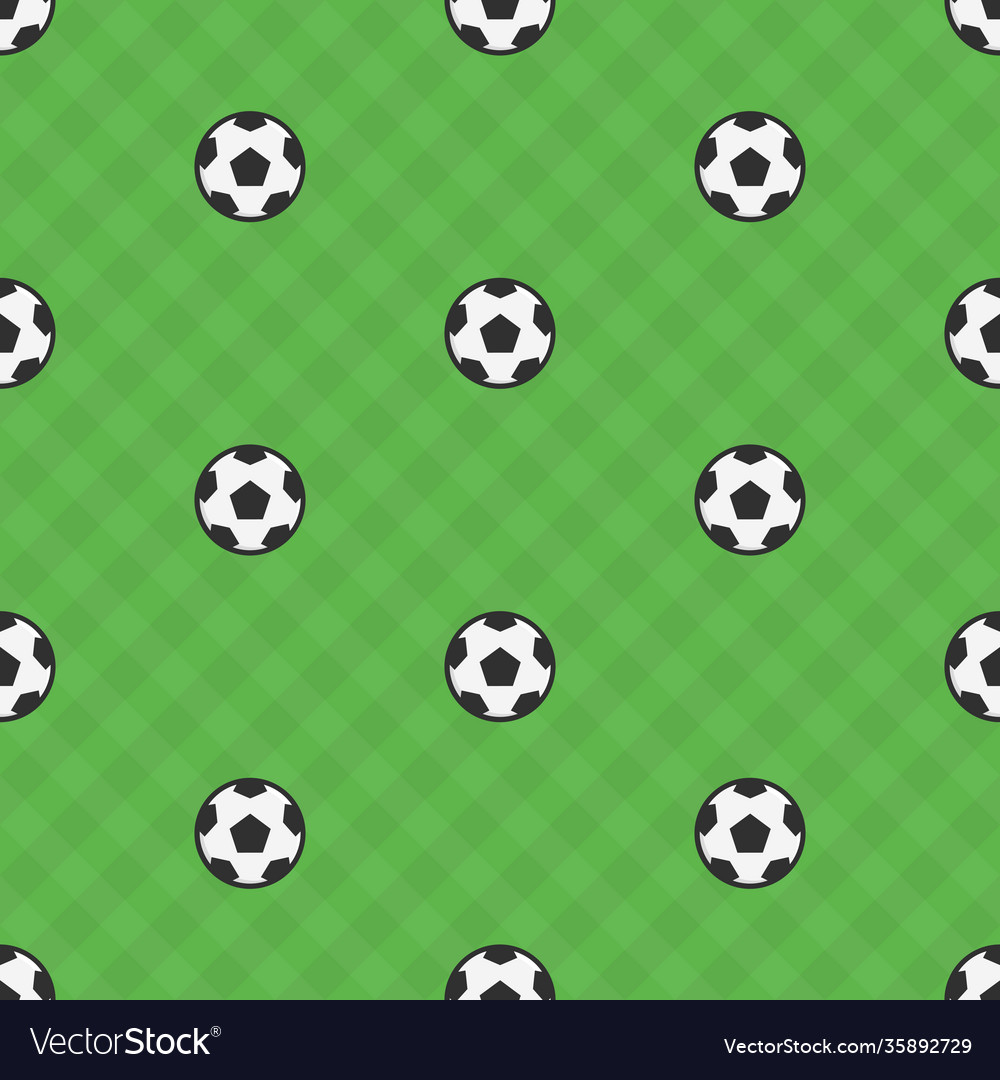 Soccer ball samples pattern Royalty Free Vector Image
