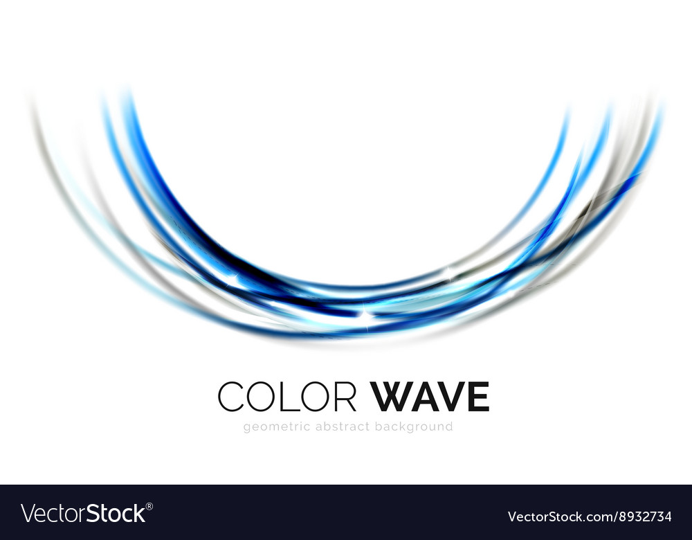 Abstract color wave design element Royalty Free Vector Image