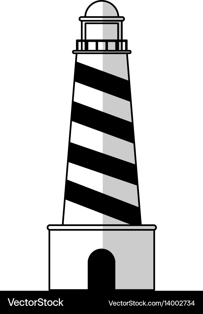 Lighthouse tower icon Royalty Free Vector Image