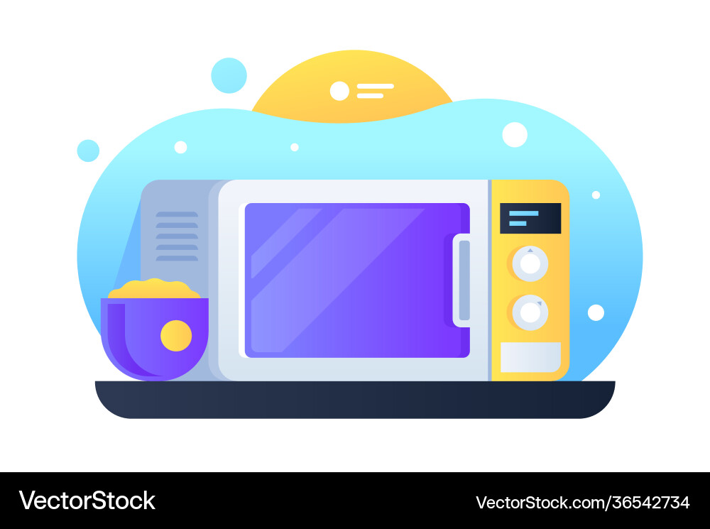 Modern electrical microwave Royalty Free Vector Image