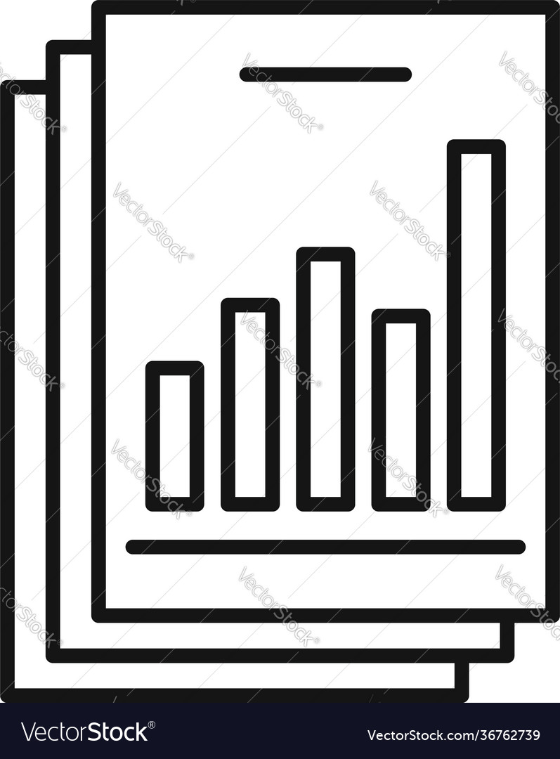Restructuring analysis icon outline style Vector Image Restructuring analysis icon outline style Vector Image