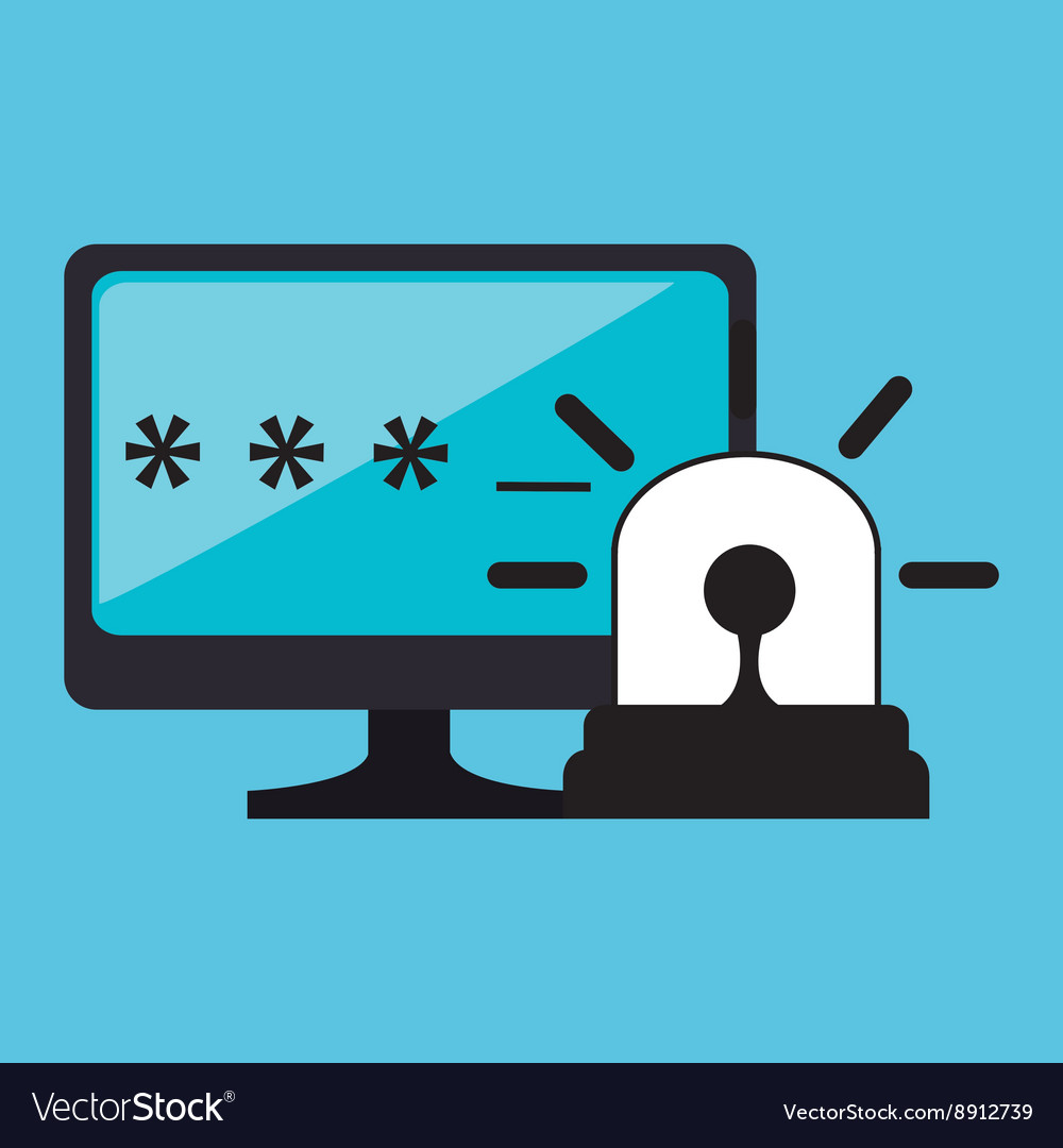 Security password design Royalty Free Vector Image