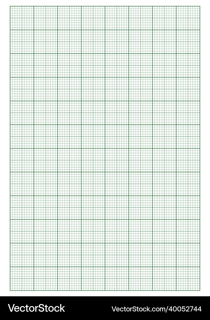 Graph paper printable millimeter grid paper Vector Image