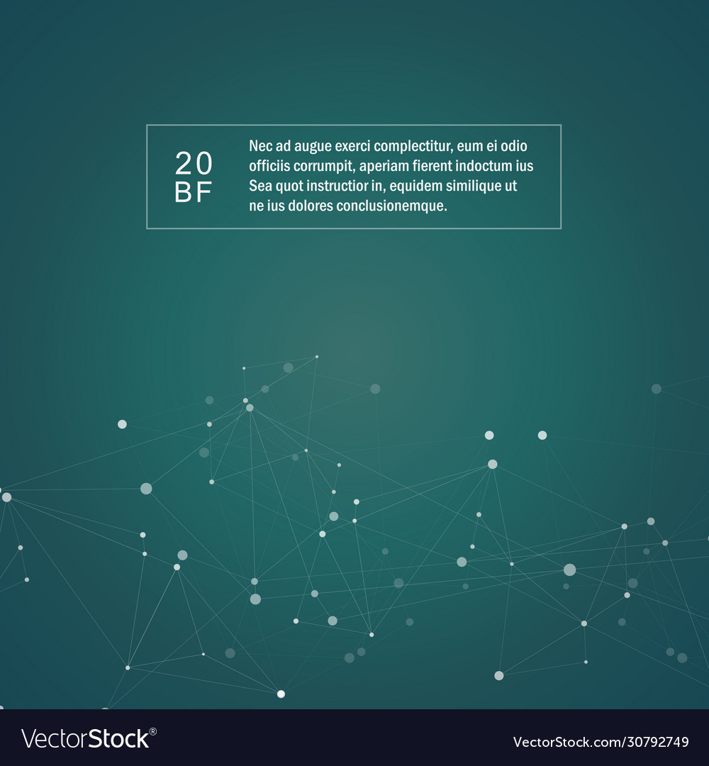 Abstract Molecular Science Connection Royalty Free Vector
