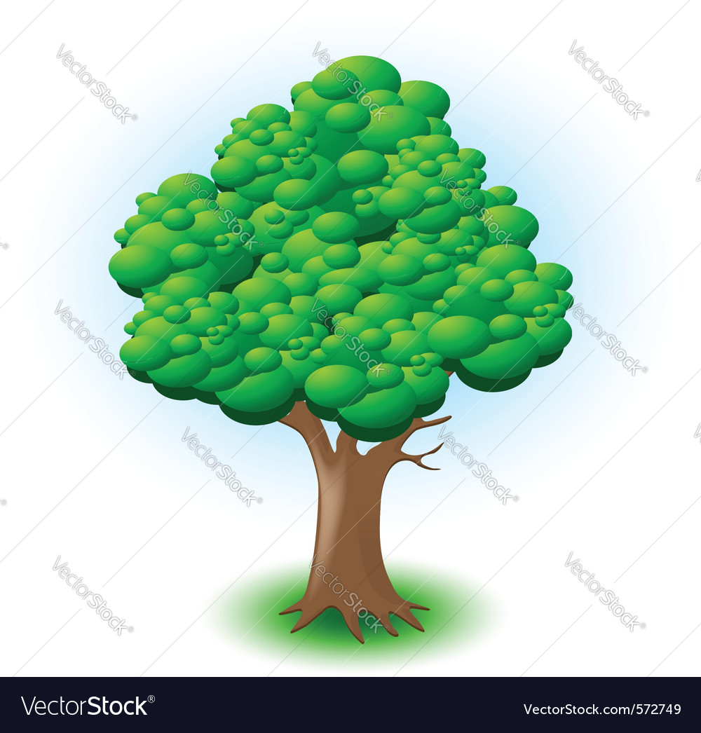 Big tree Royalty Free Vector Image - VectorStock