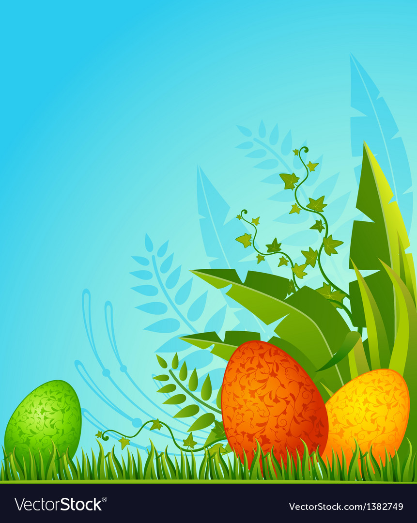 Easter background Royalty Free Vector Image - VectorStock