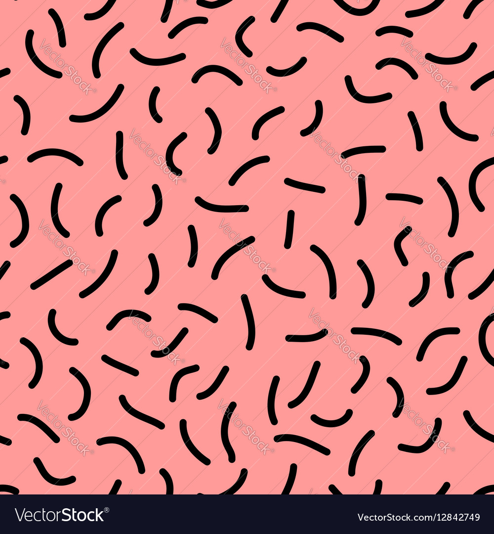 Trendy memphis style seamless pattern inspired by Vector Image Trendy memphis style seamless pattern inspired by Vector Image