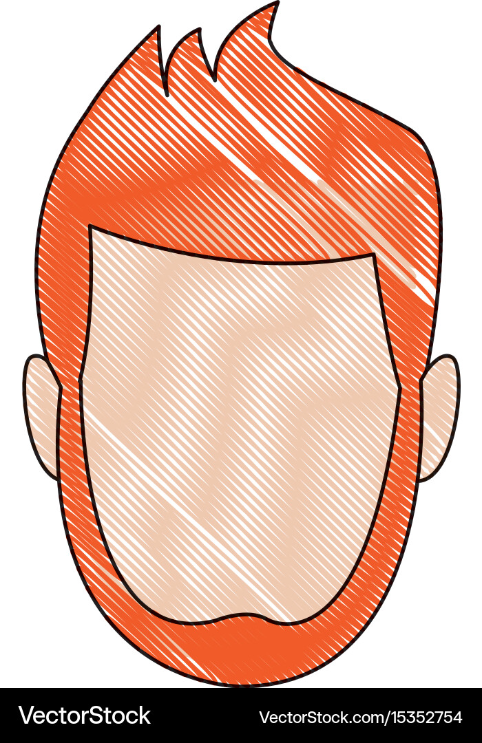 Avatar man face male character Royalty Free Vector Image