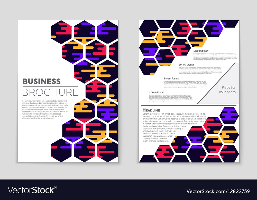 Abstract layout background set for art Royalty Free Vector