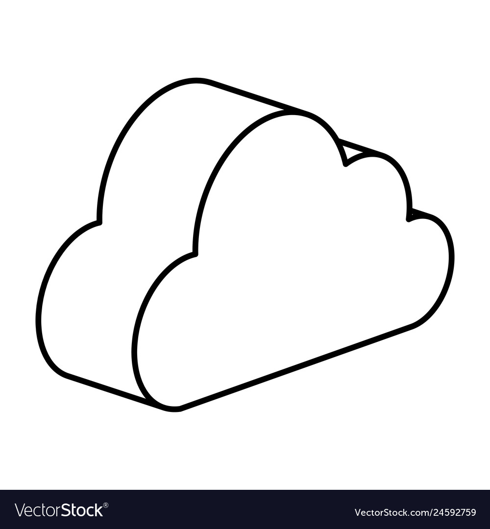 Cloud computing isometric icon Royalty Free Vector Image Cloud computing isometric icon Royalty Free Vector Image