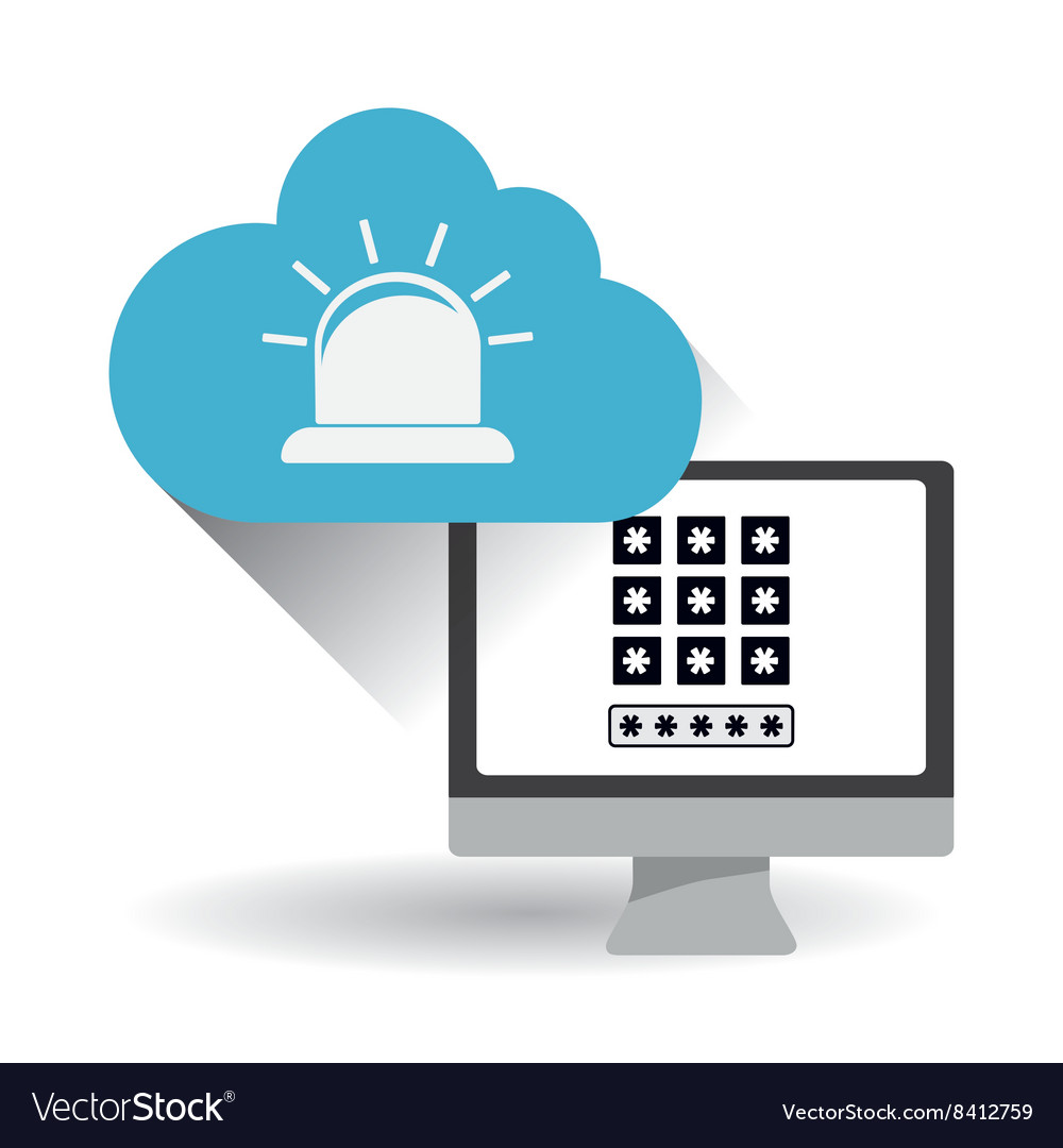 Security system design Royalty Free Vector Image