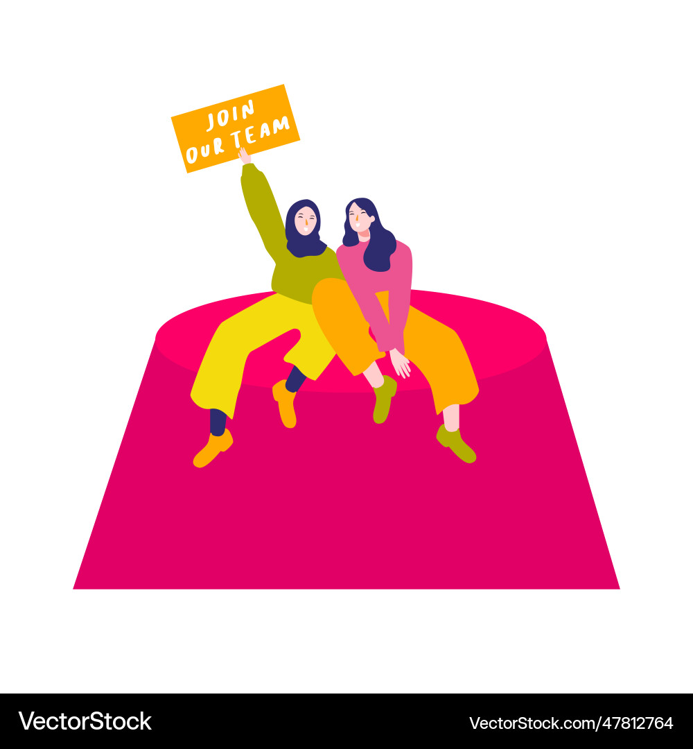 Join our team hiring opportunity human resources Vector Image