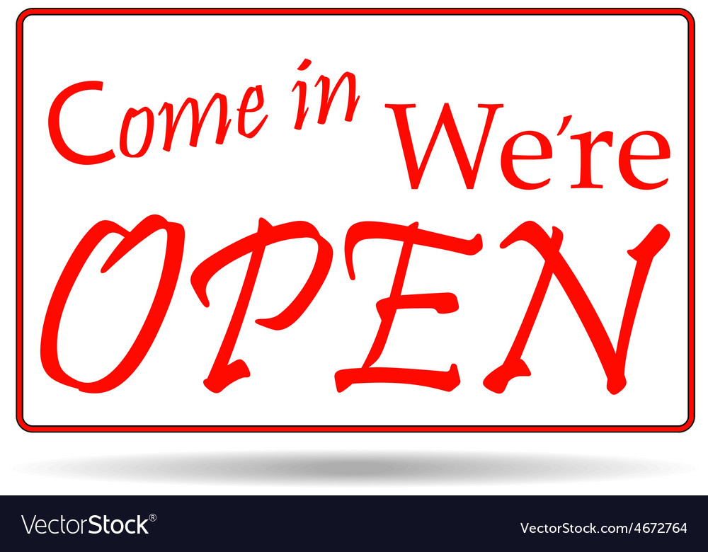 Open label Royalty Free Vector Image - VectorStock