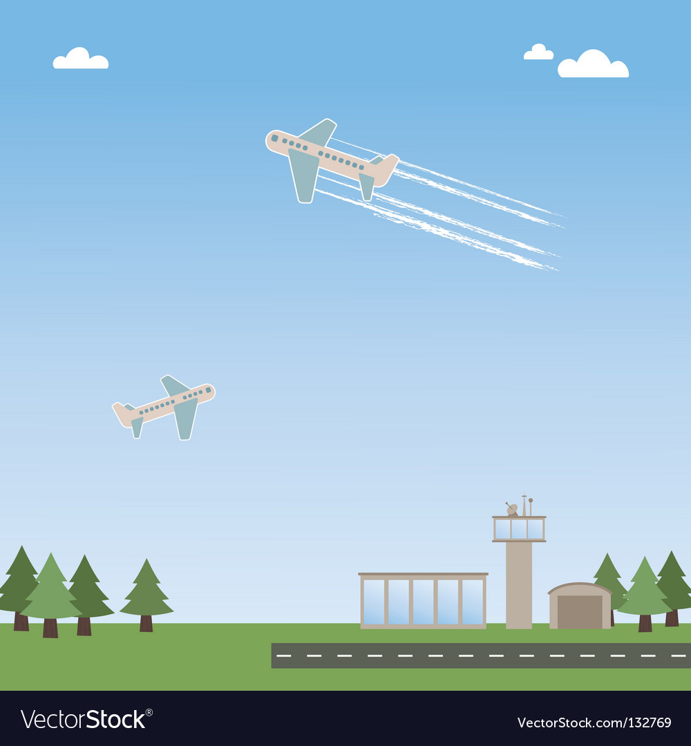 Airport Royalty Free Vector Image - VectorStock Airport Royalty Free Vector Image - VectorStock