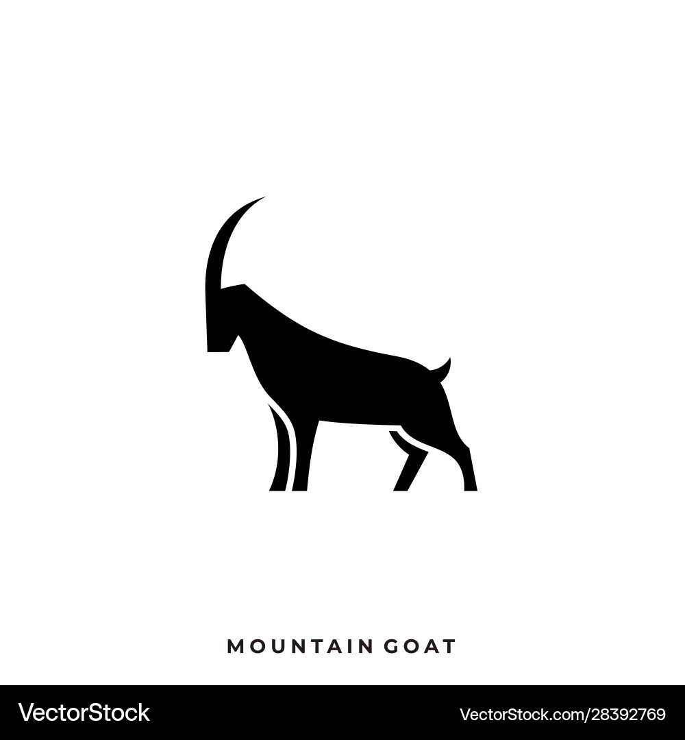 Goat abstract template Royalty Free Vector Image