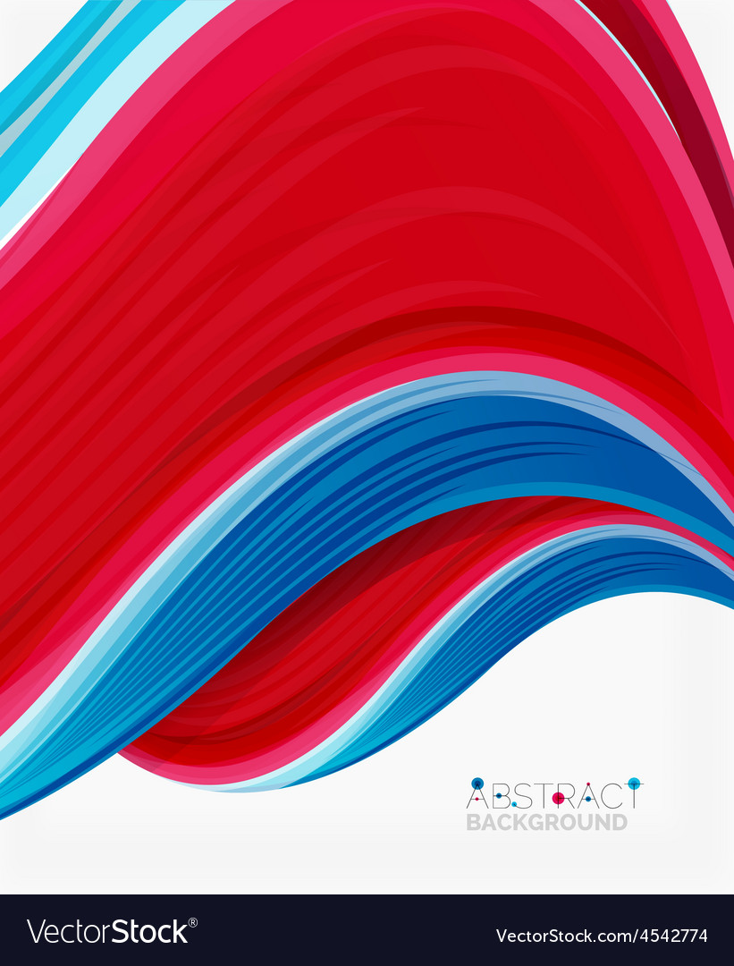 Abstract realistic solid wave background Vector Image