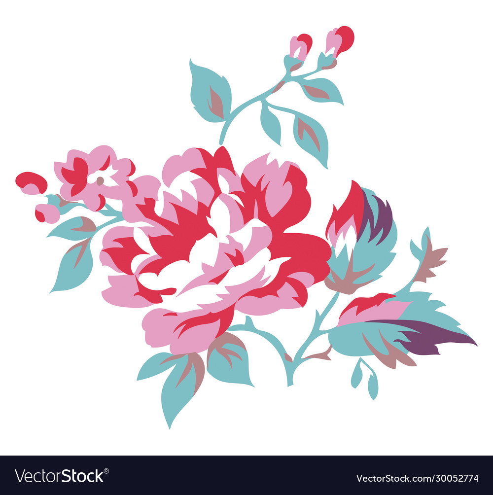 Vintage style floral Royalty Free Vector Image