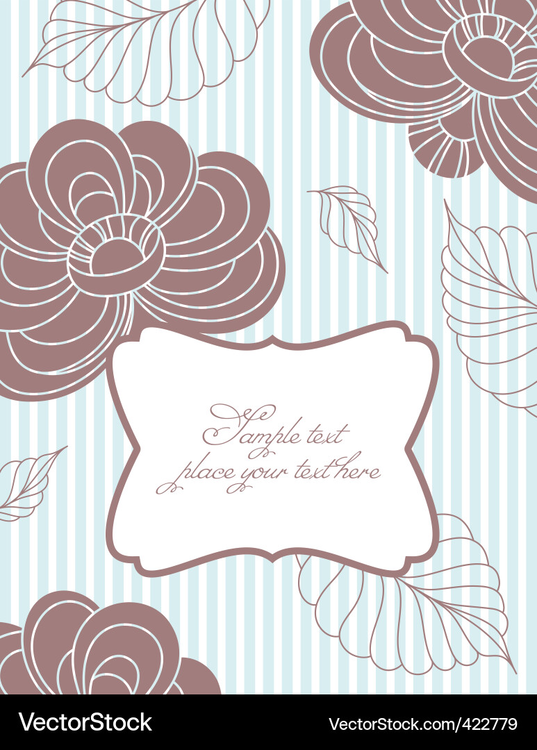 Greeting card frame Royalty Free Vector Image - VectorStock