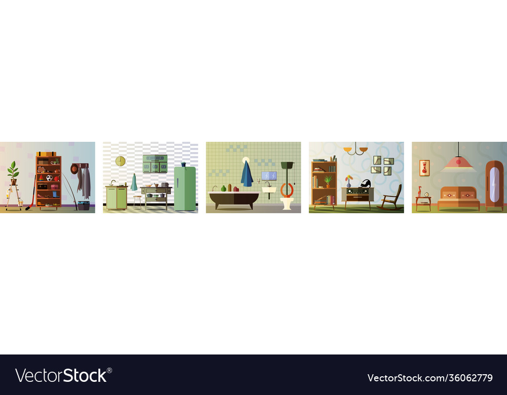 House interior Royalty Free Vector Image - VectorStock