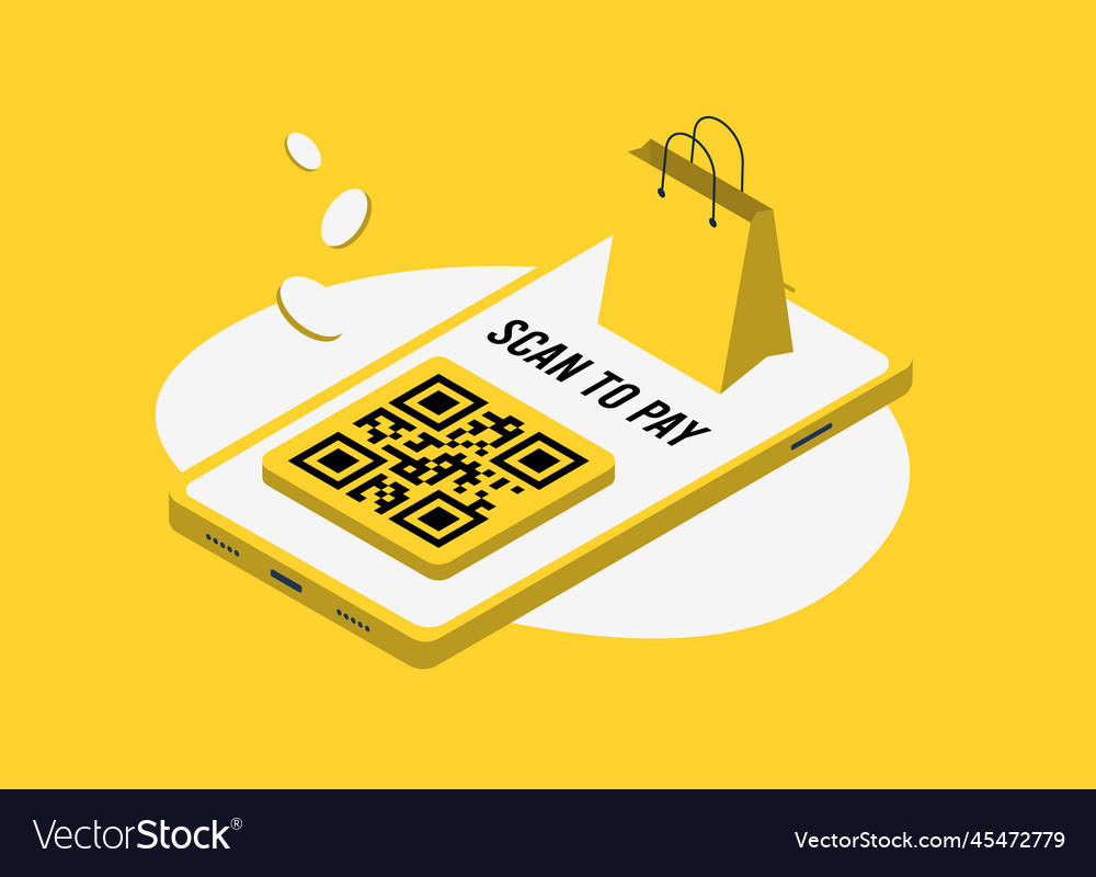Qr Code Payment Contactless And Cashless Payment