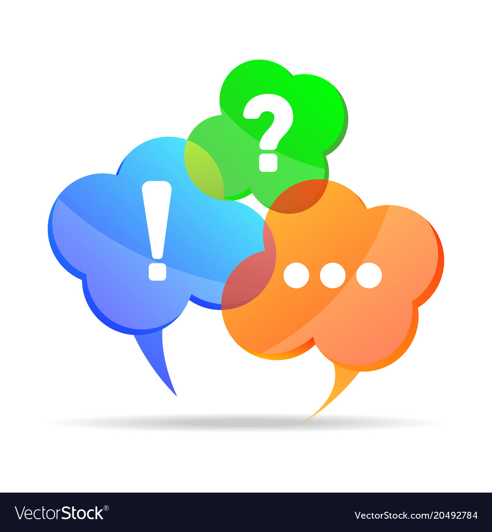 Colorful transparent speech bubbles set Royalty Free Vector Colorful transparent speech bubbles set Royalty Free Vector