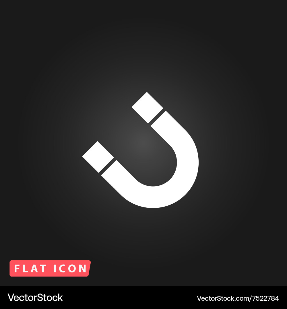 Magnet flat icon Royalty Free Vector Image - VectorStock