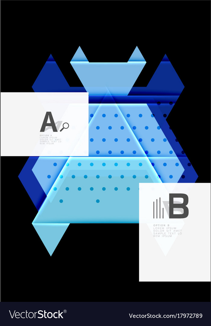 Color triangles background design Royalty Free Vector Image