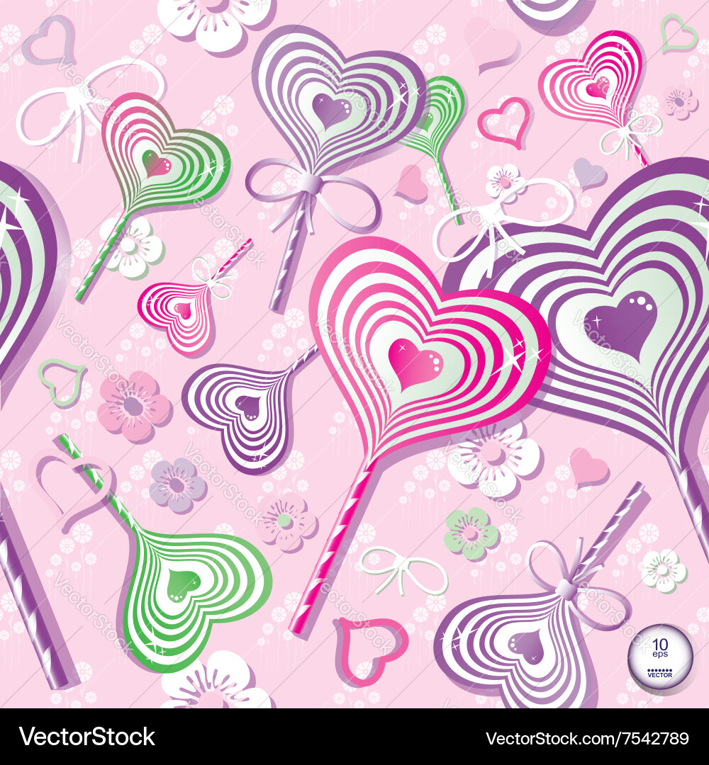 Sweet heart pattern old paper art Royalty Free Vector Image