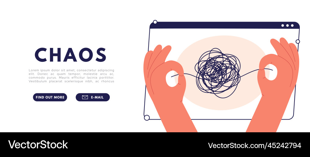 Anxious thoughts due to stress anxiety Royalty Free Vector