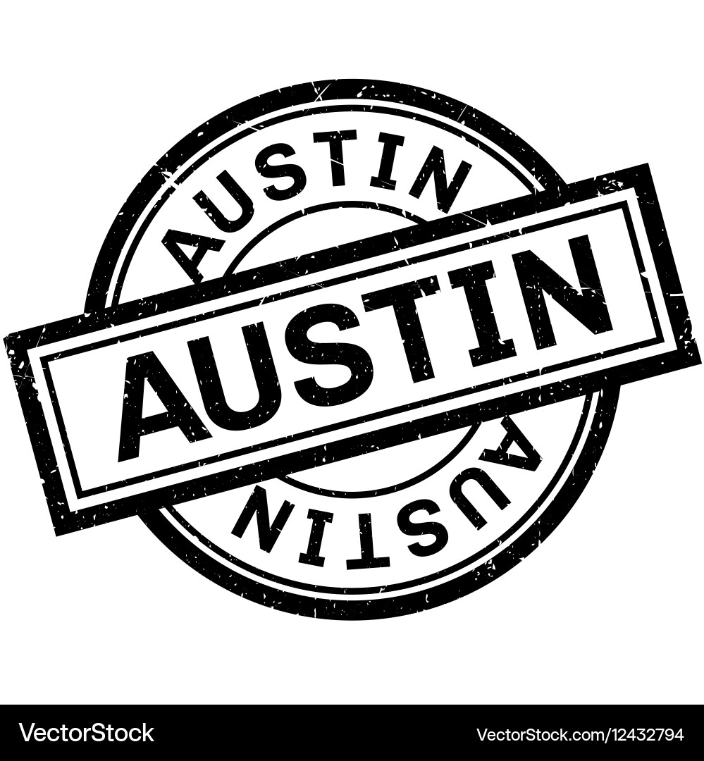 Austin rubber stamp Royalty Free Vector Image - VectorStock