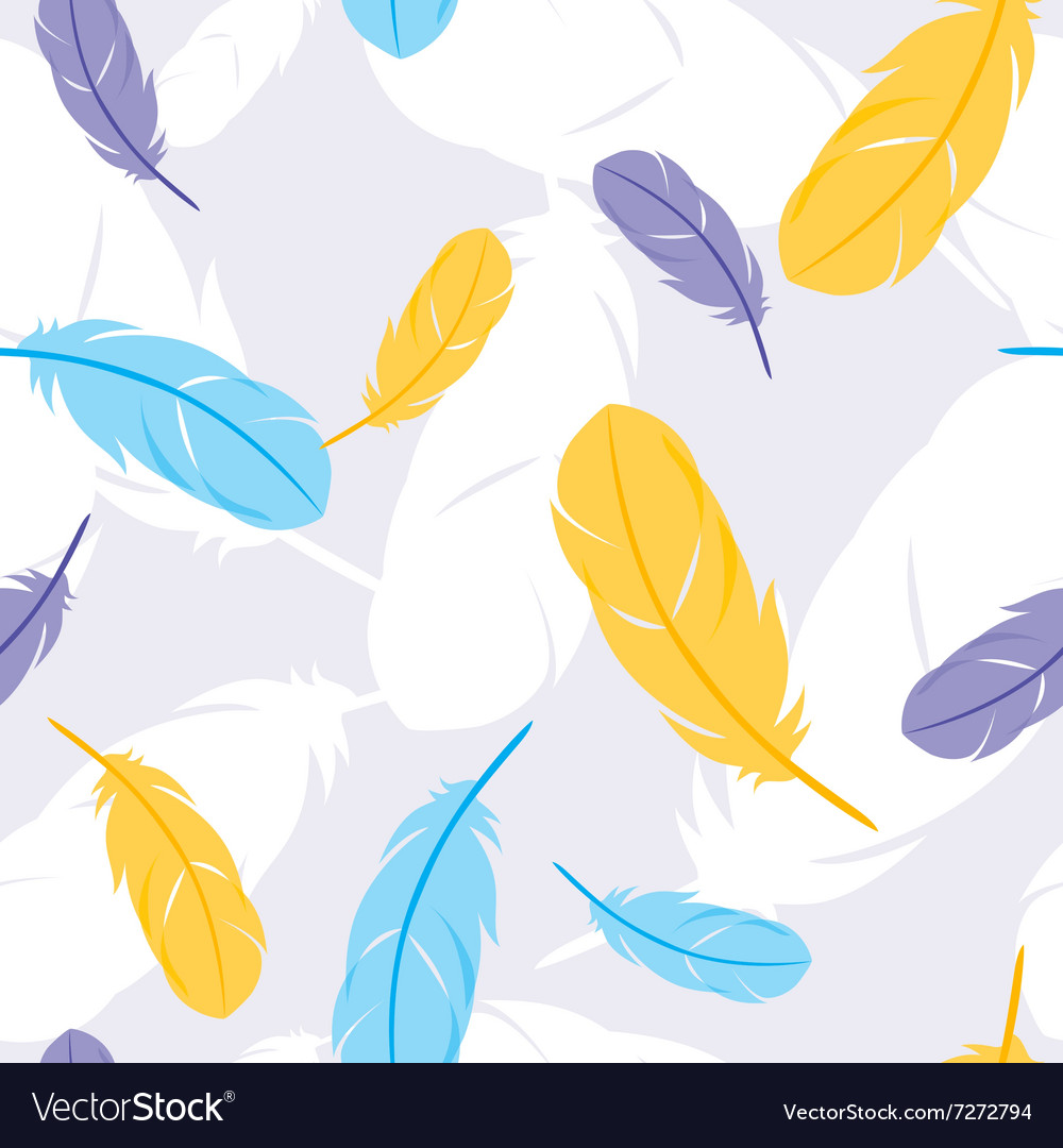 Feather pattern Royalty Free Vector Image - VectorStock
