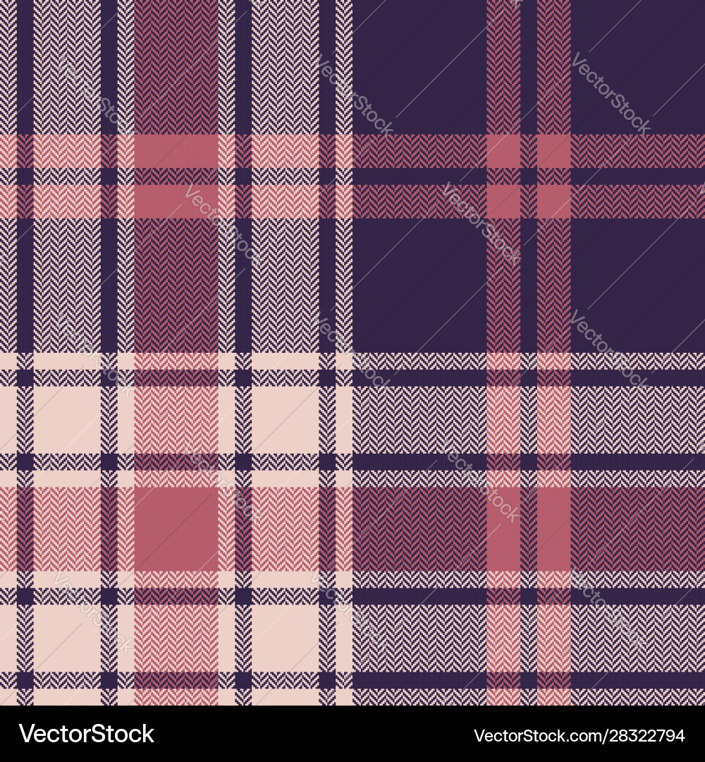 Seamless tartan plaid pattern purple pink Vector Image