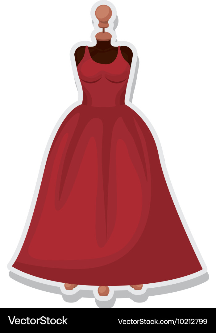 Female mannequin isolated icon Royalty Free Vector Image