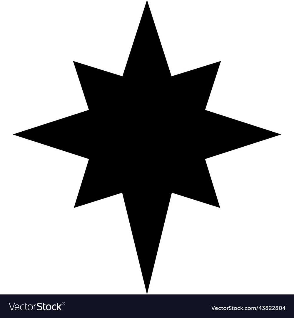 Christmas star icon Royalty Free Vector Image - VectorStock