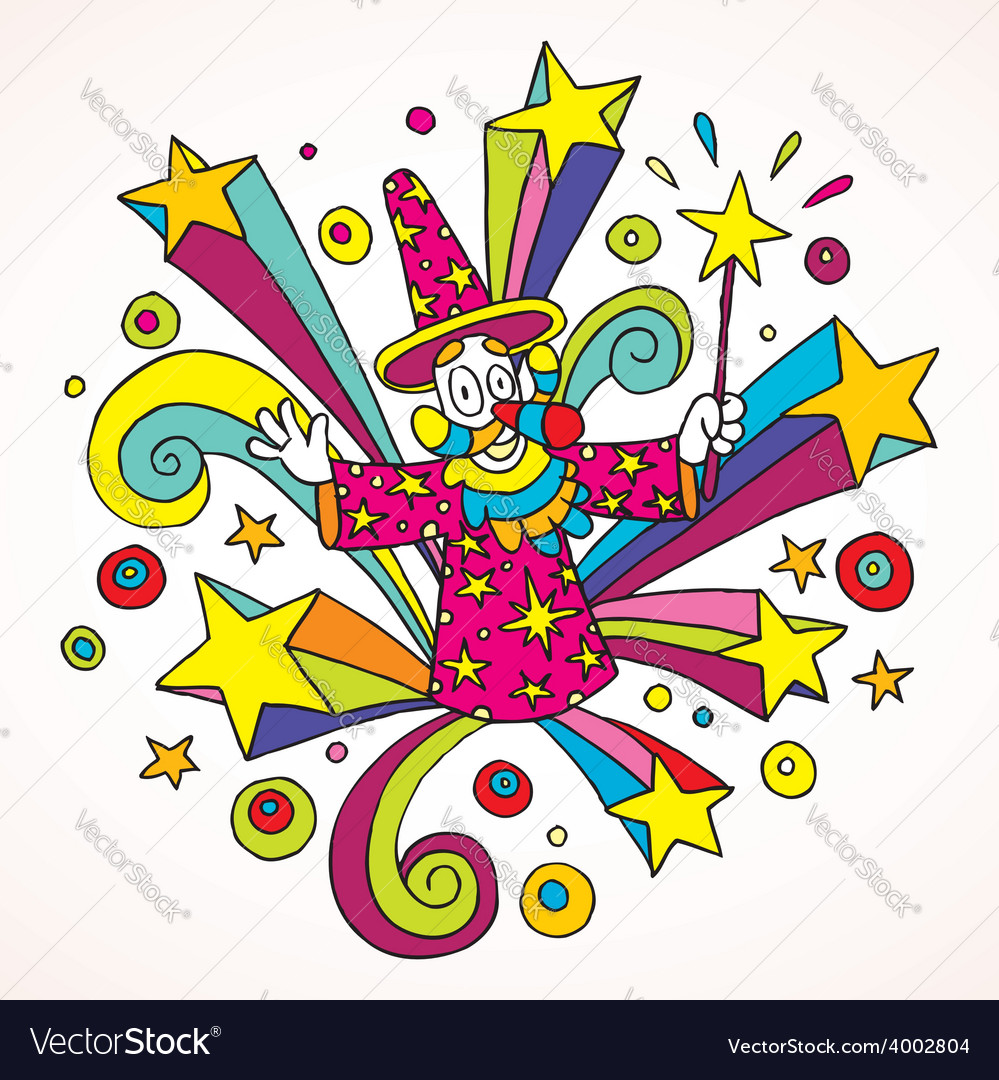 Psychedelic wizard Royalty Free Vector Image - VectorStock