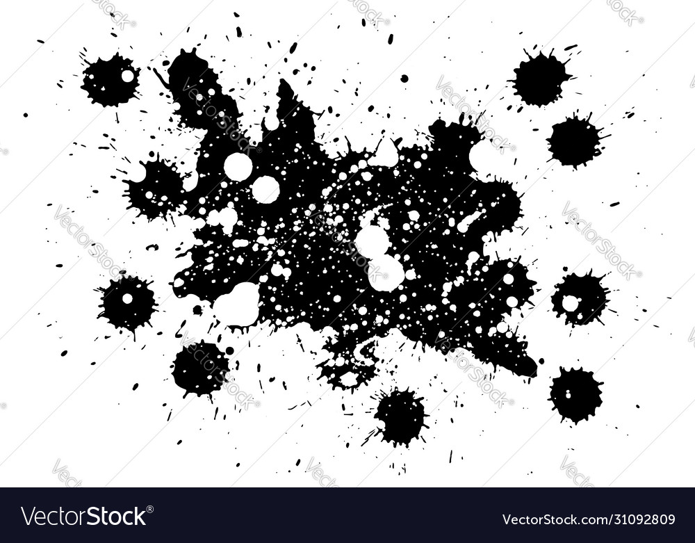Artistic paint splashes Royalty Free Vector Image