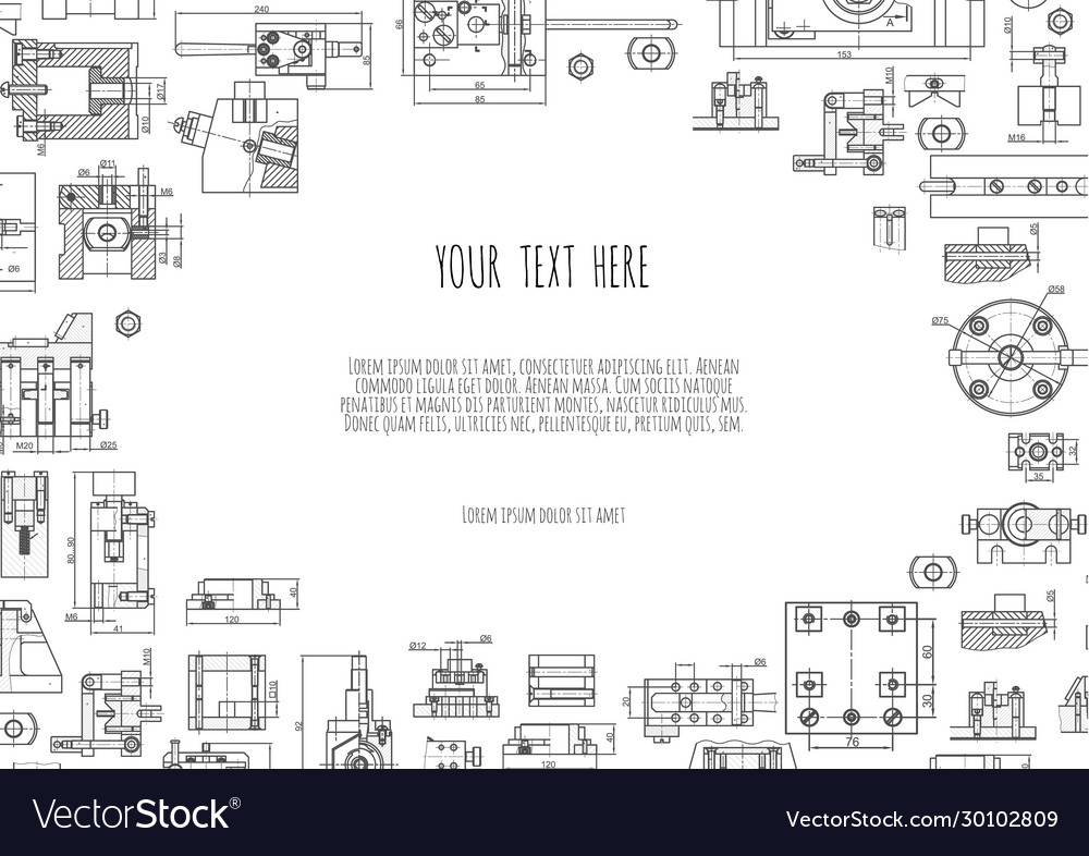 Engineering backgrounds mechanical Royalty Free Vector Image
